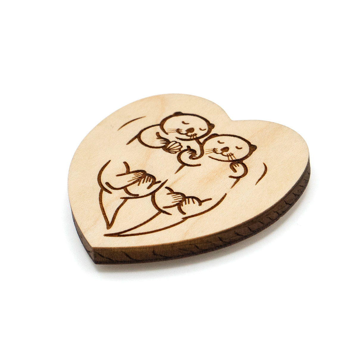 Sea Otter Heart Magnet – Steamer Lane Design