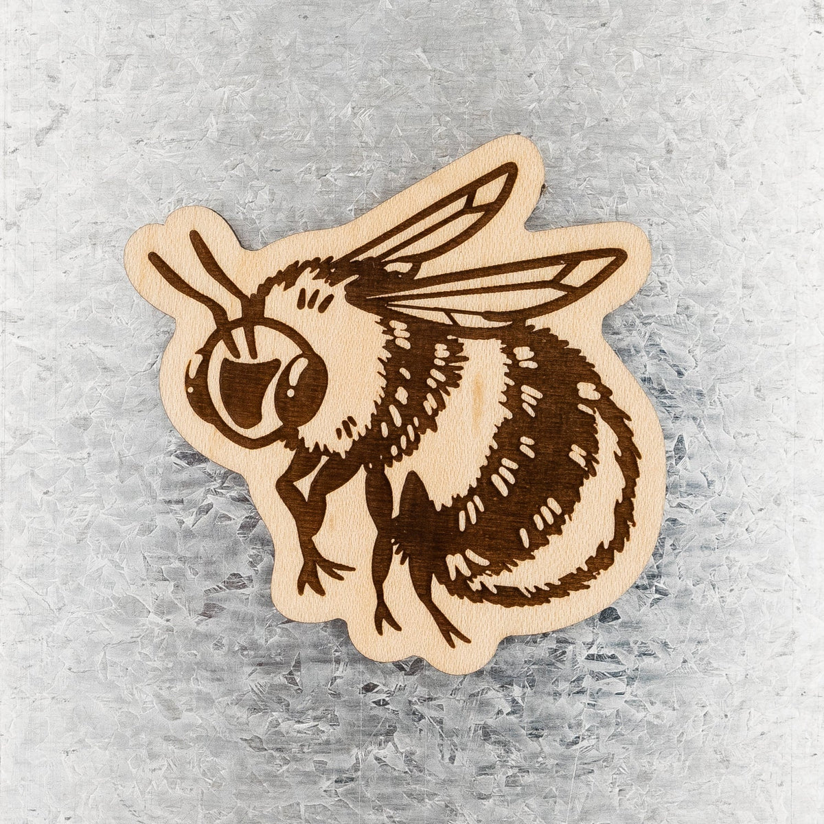 Bee Wood Magnet – Steamer Lane Design