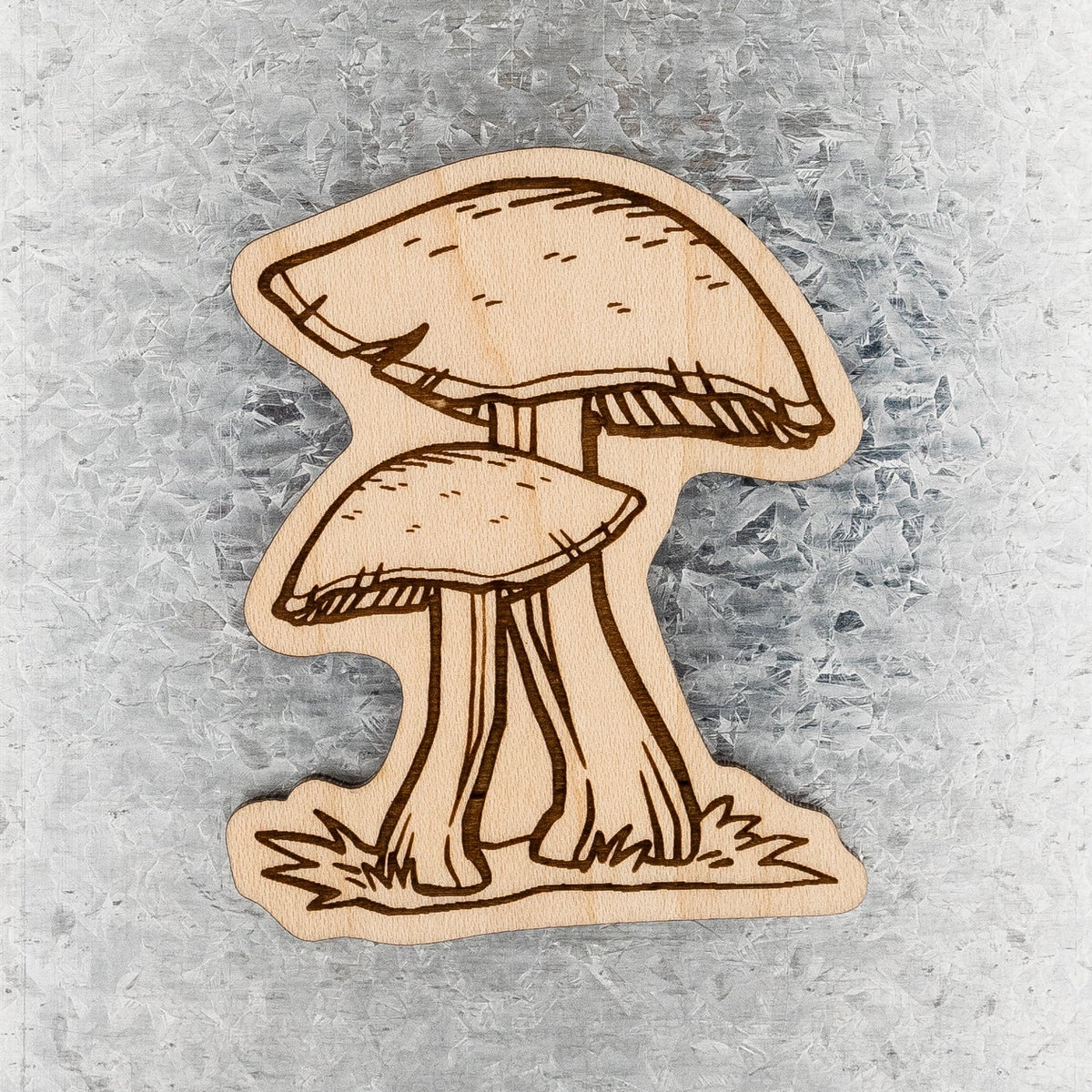 Garden Mushroom Wood Magnet – Steamer Lane Design