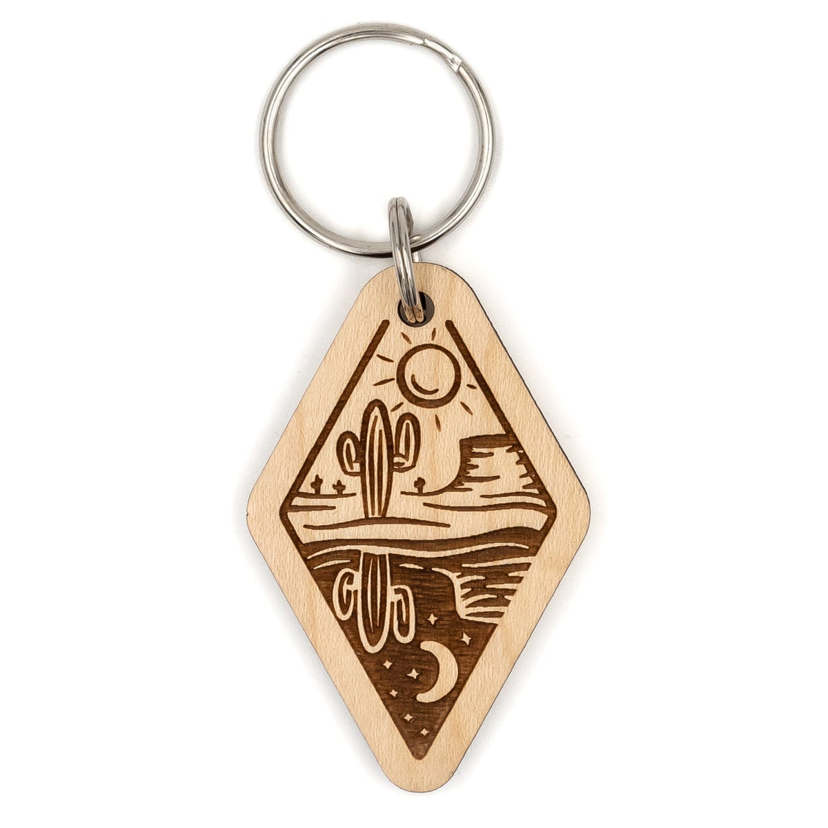 Day and Night Desert Keychain – Steamer Lane Design