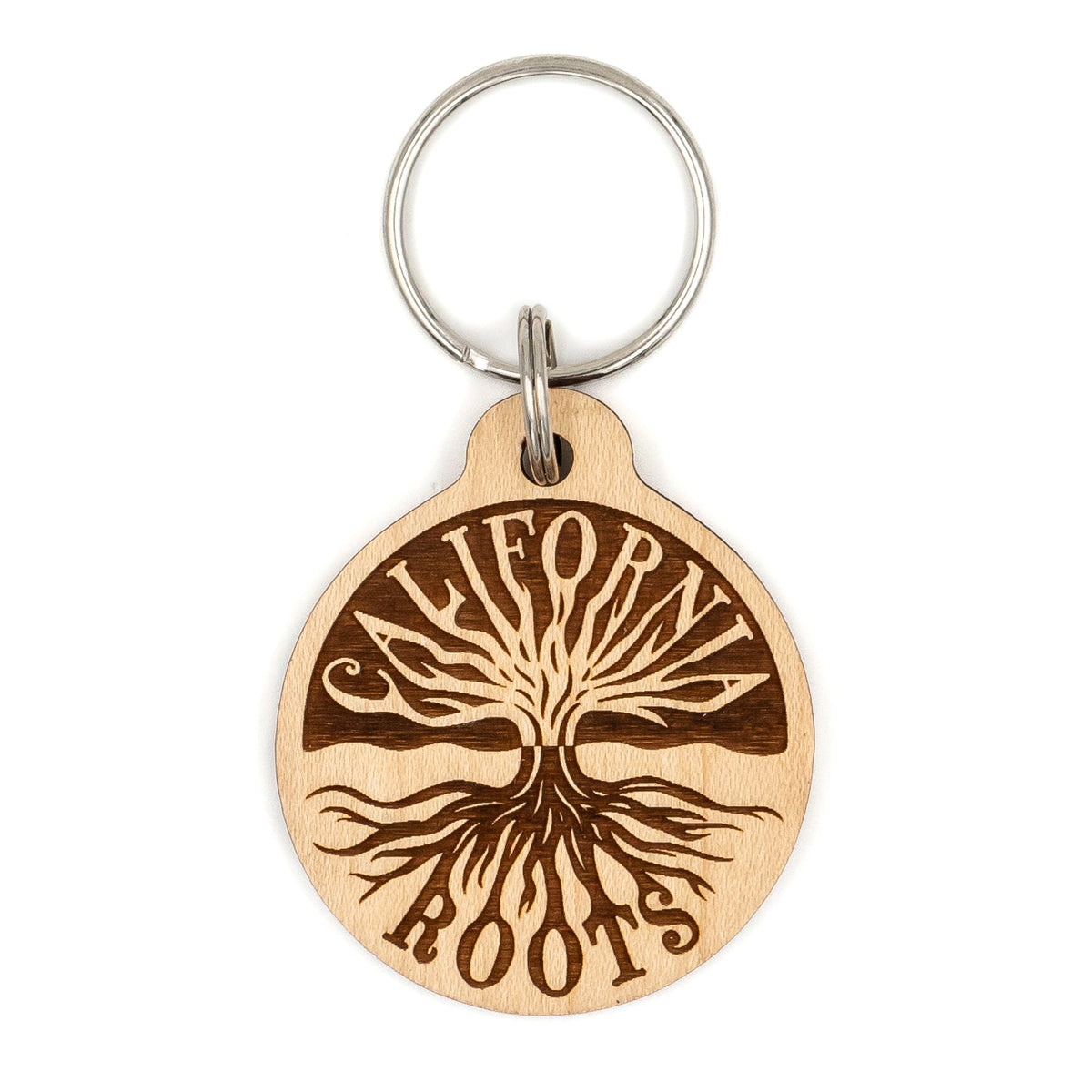 California Roots Wood Keychain – Steamer Lane Design