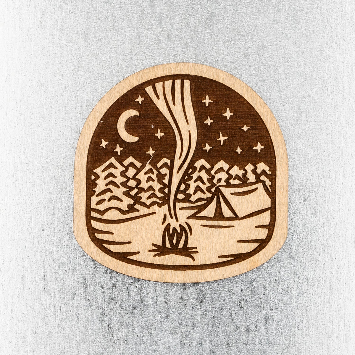 Campfire Wood Magnet – Steamer Lane Design