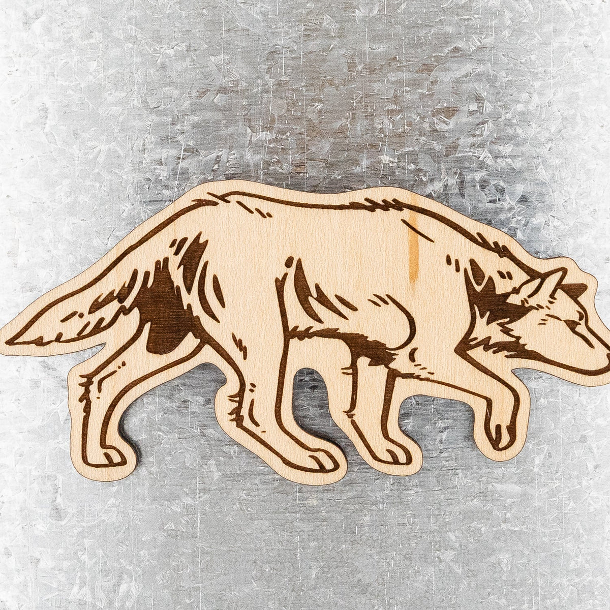 Wolf Wood Magnet – Steamer Lane Design