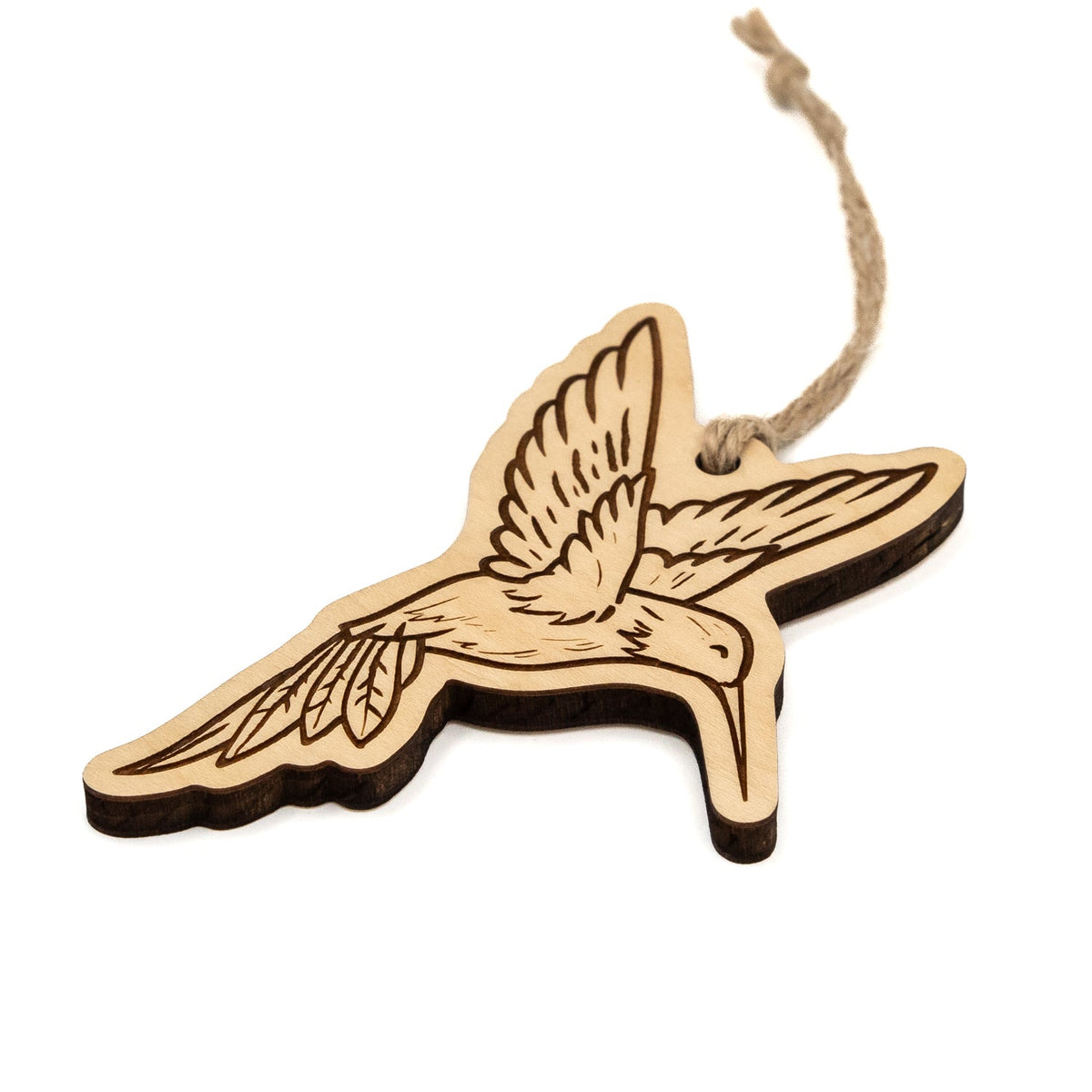 Hummingbird Wood Ornament – Steamer Lane Design