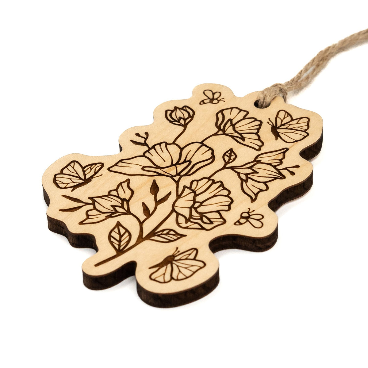 Pollinators Wood Ornament – Steamer Lane Design